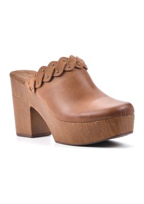 White Mountain Toss Up Platform Heel Clogs | belk