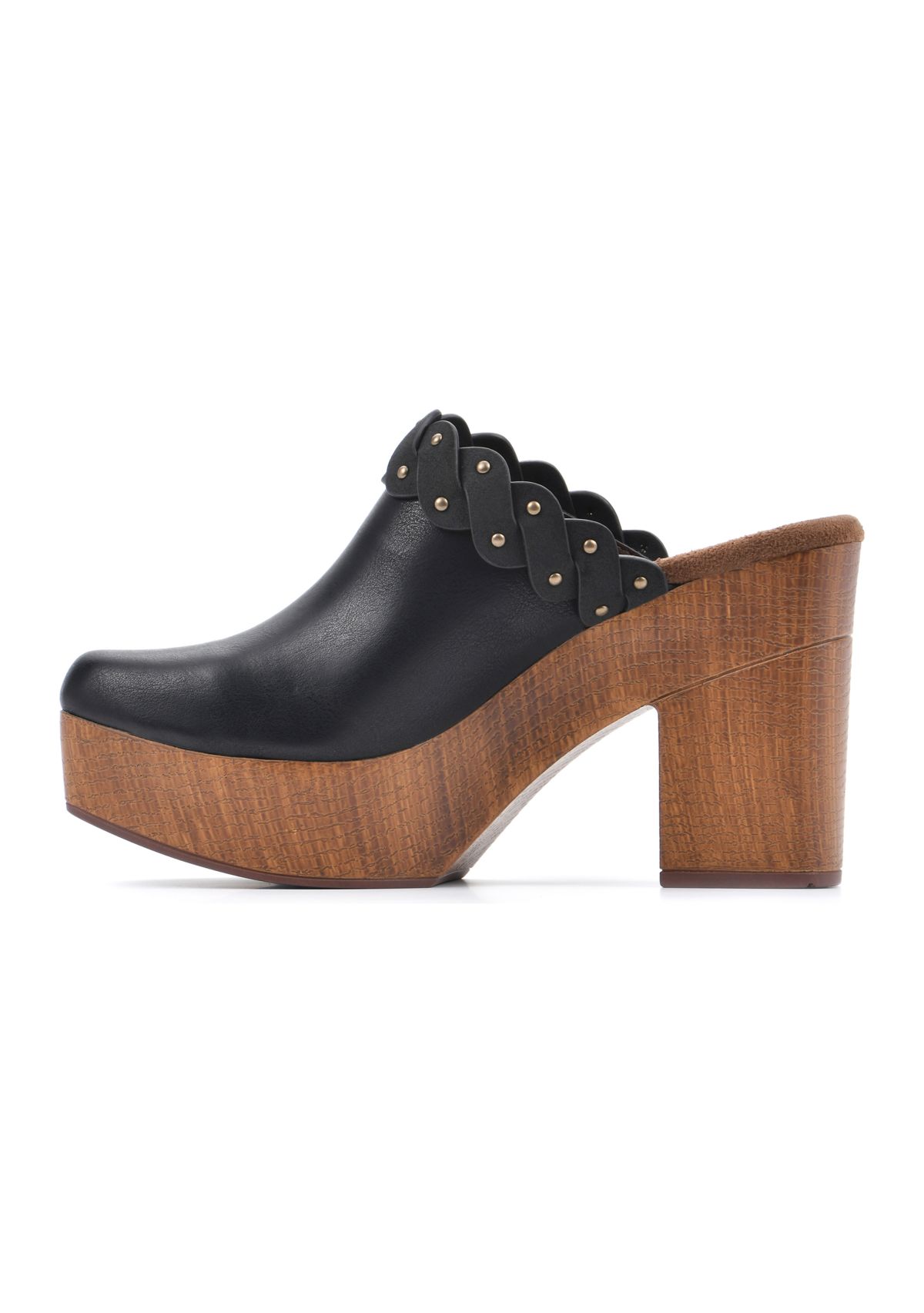 White Mountain Toss Up Platform Heel Clogs | Belk