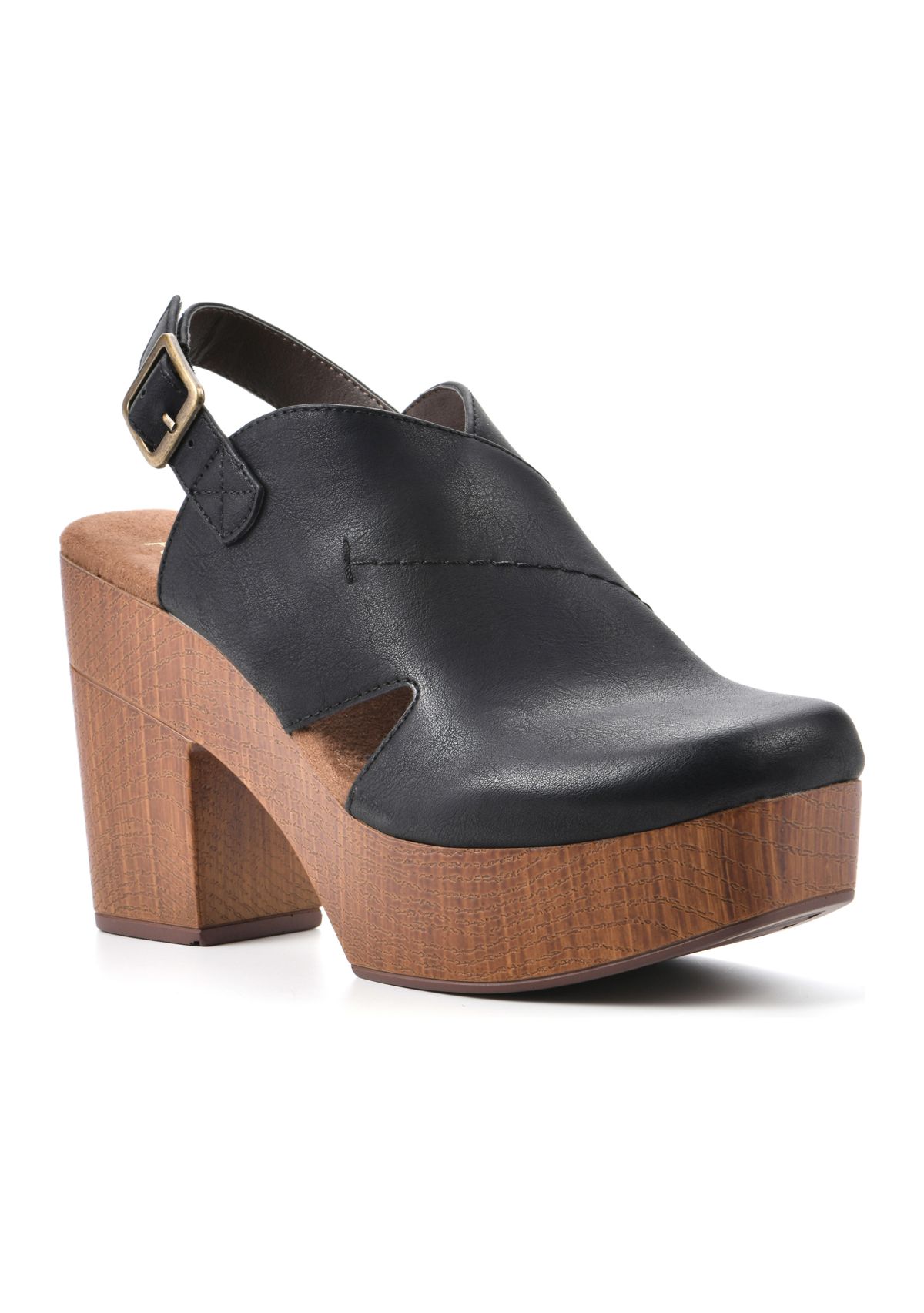 White Mountain Thalia Platform Heel Clogs | Belk