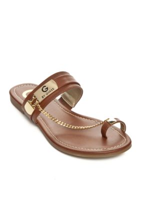 GBG Los Angeles Toe Ring Chain Slide Sandal | belk