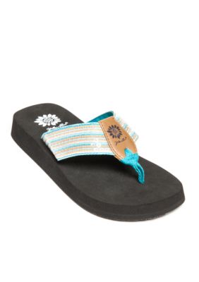 Yellow Box Popsicle Sequin Flip Flop | belk