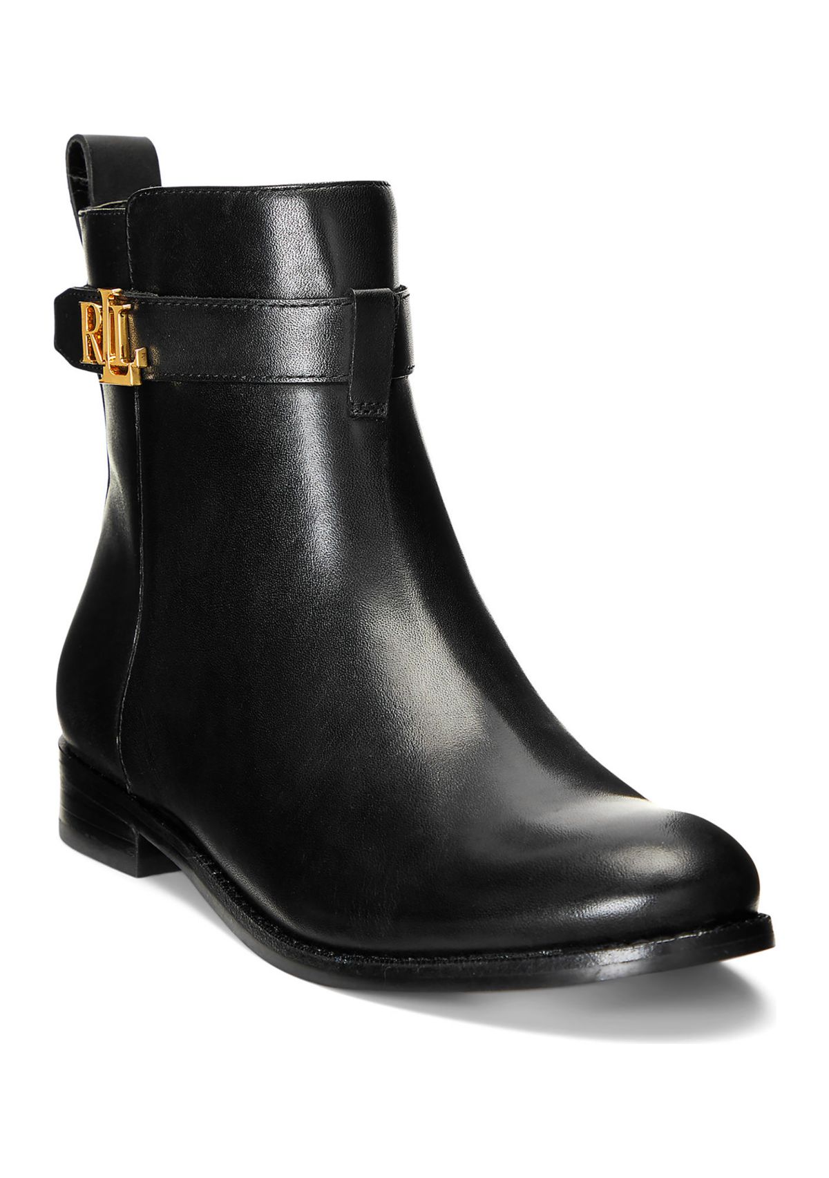 Lauren Ralph Lauren Briele Burnished Leather Booties | Belk