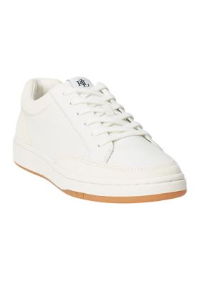 Lauren Ralph Lauren Hailey Leather and Suede Sneakers | belk
