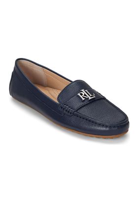 Lauren Ralph Lauren Barnsbury Pebbled Leather Driver Loafers | belk