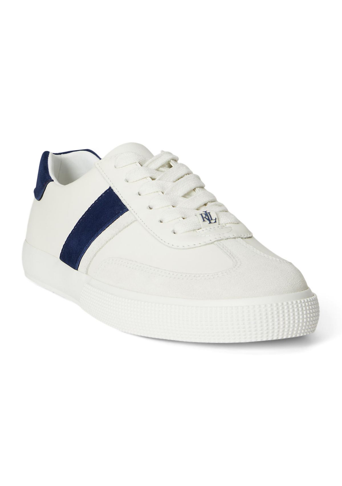 Lauren Ralph Lauren Two-Tone Braylee Leather & Suede Sneaker | Belk
