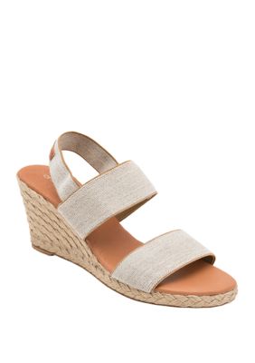 André Assous Allison Two Band Wedge Sandals | belk