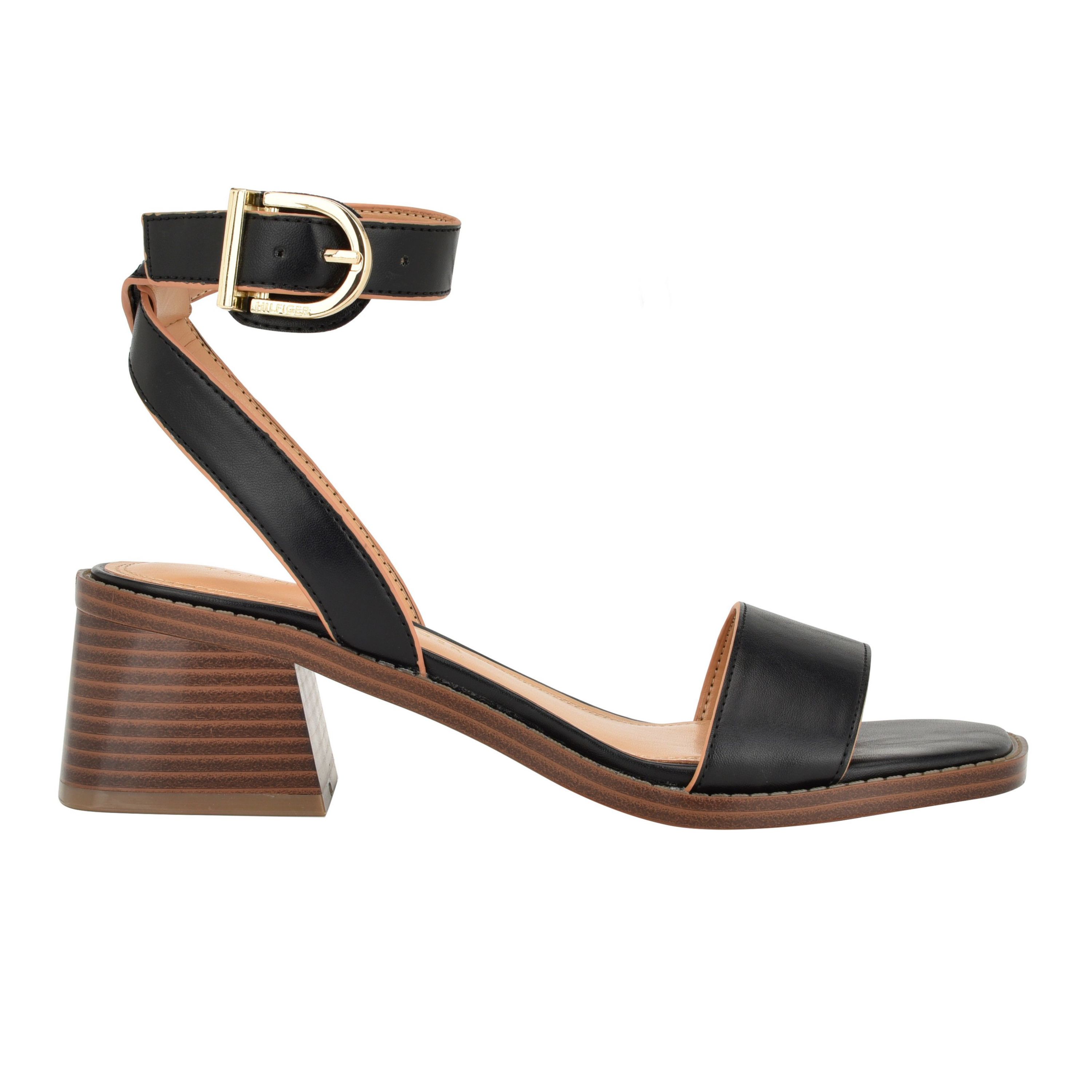 Tommy Hilfiger Tafita Mid Heel Ankle Wrap Sandals | Belk