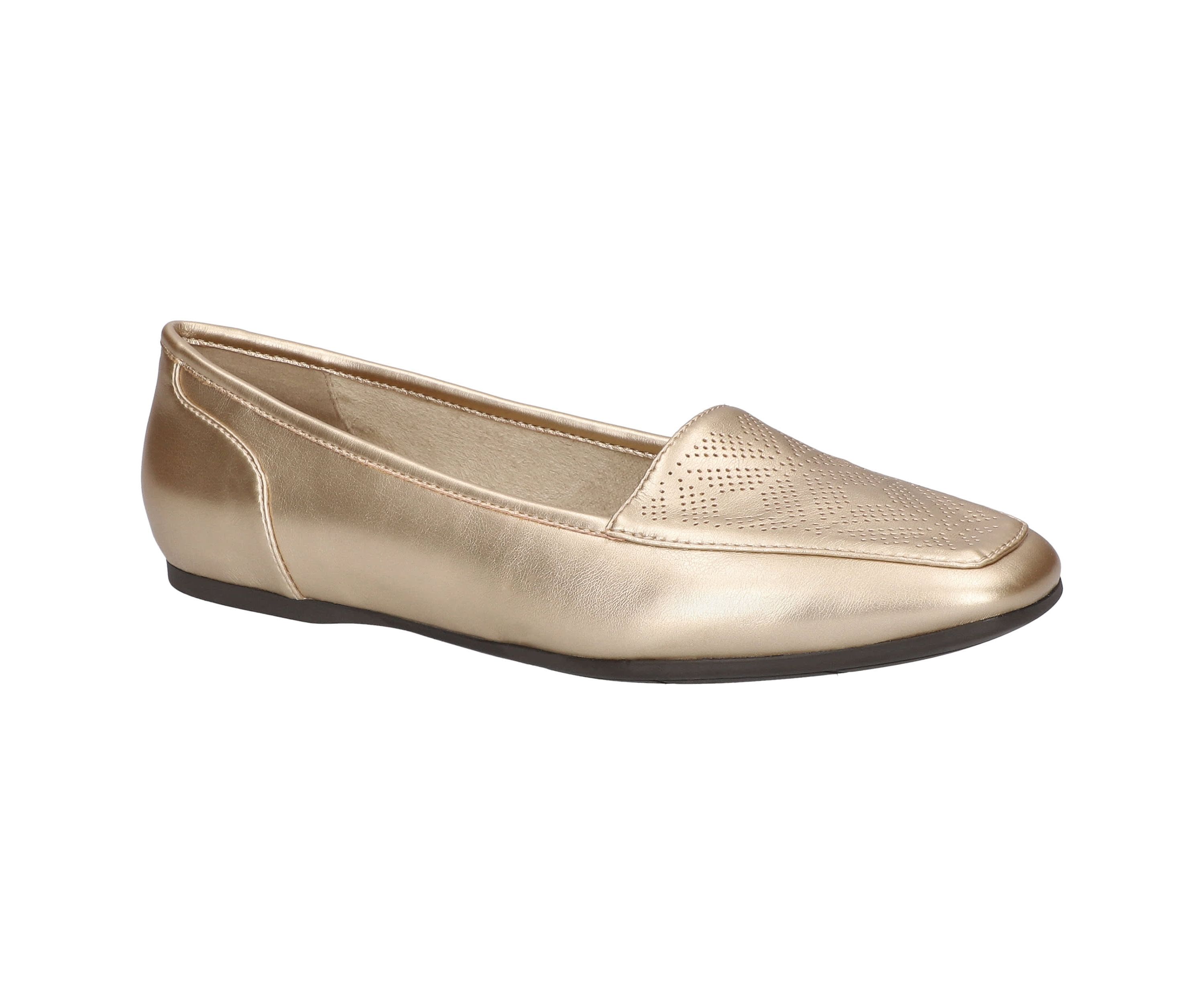 Easy Street Thrill Perf Square Toe Flats | Belk