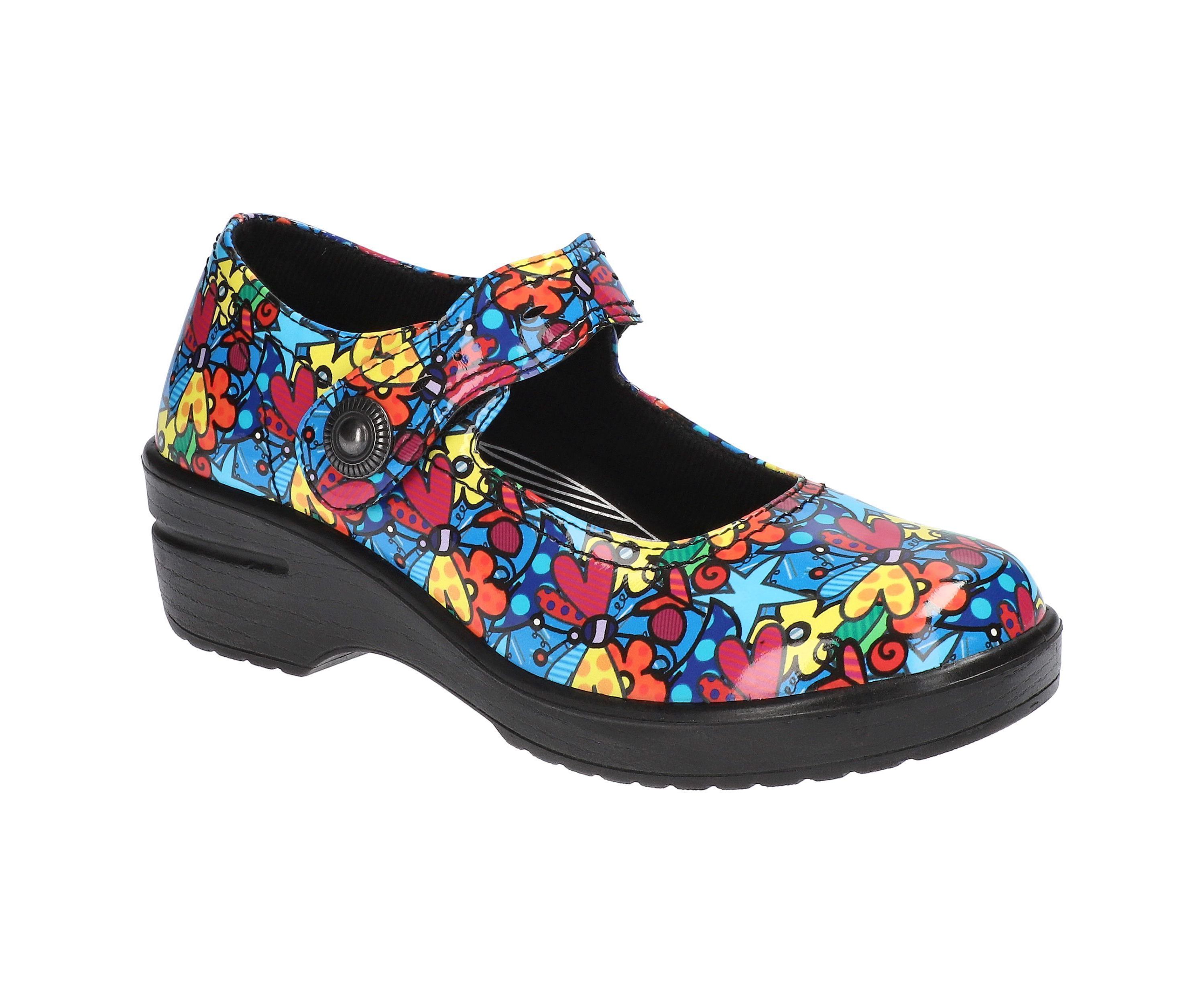 Easy Works by Easy Street Letsee Slip Resistant Mary Jane Clogs | Belk