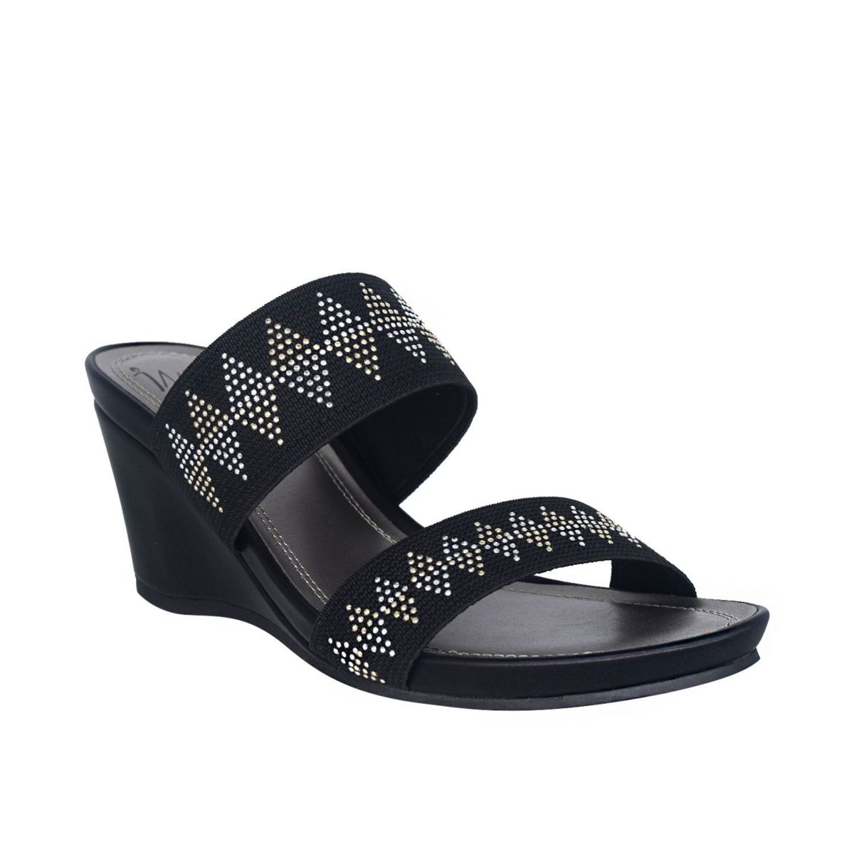Impo Voice Stretch Elastic Platform Wedge Sandal with Memory Foam | Belk