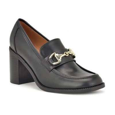 Nine West Koolo Block Heel Round Toe Loafers | belk