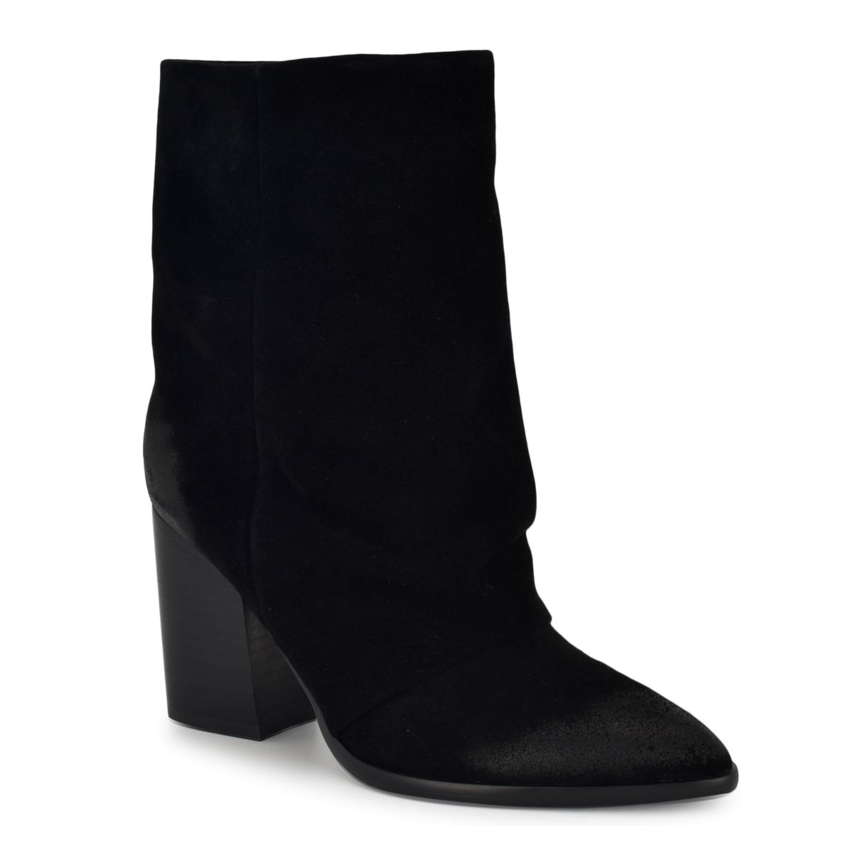 Nine West Chaye Pointy Toe Block Heel Dress Booties | Belk