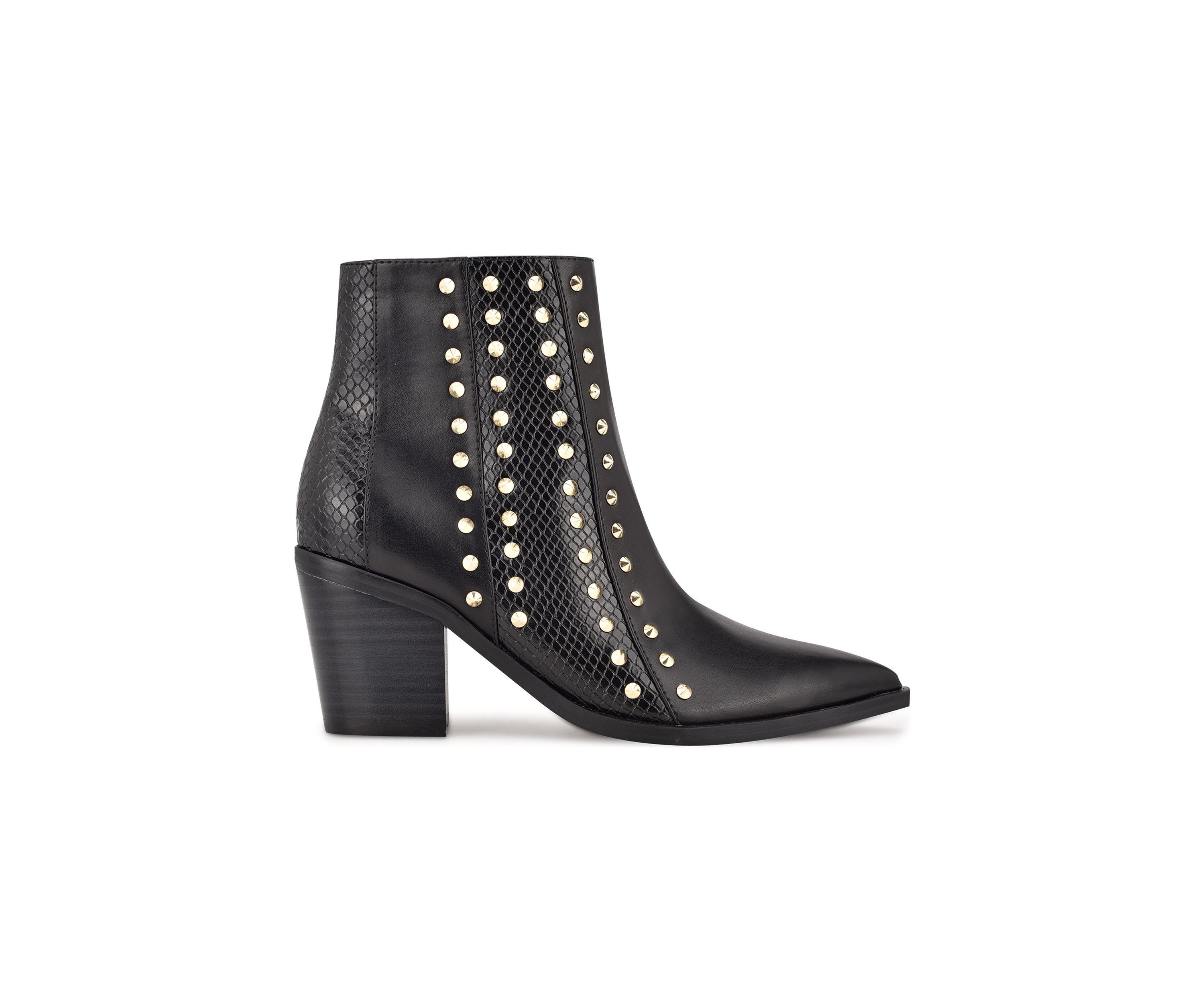 Nine West What Studded Block Heel Booties | Belk