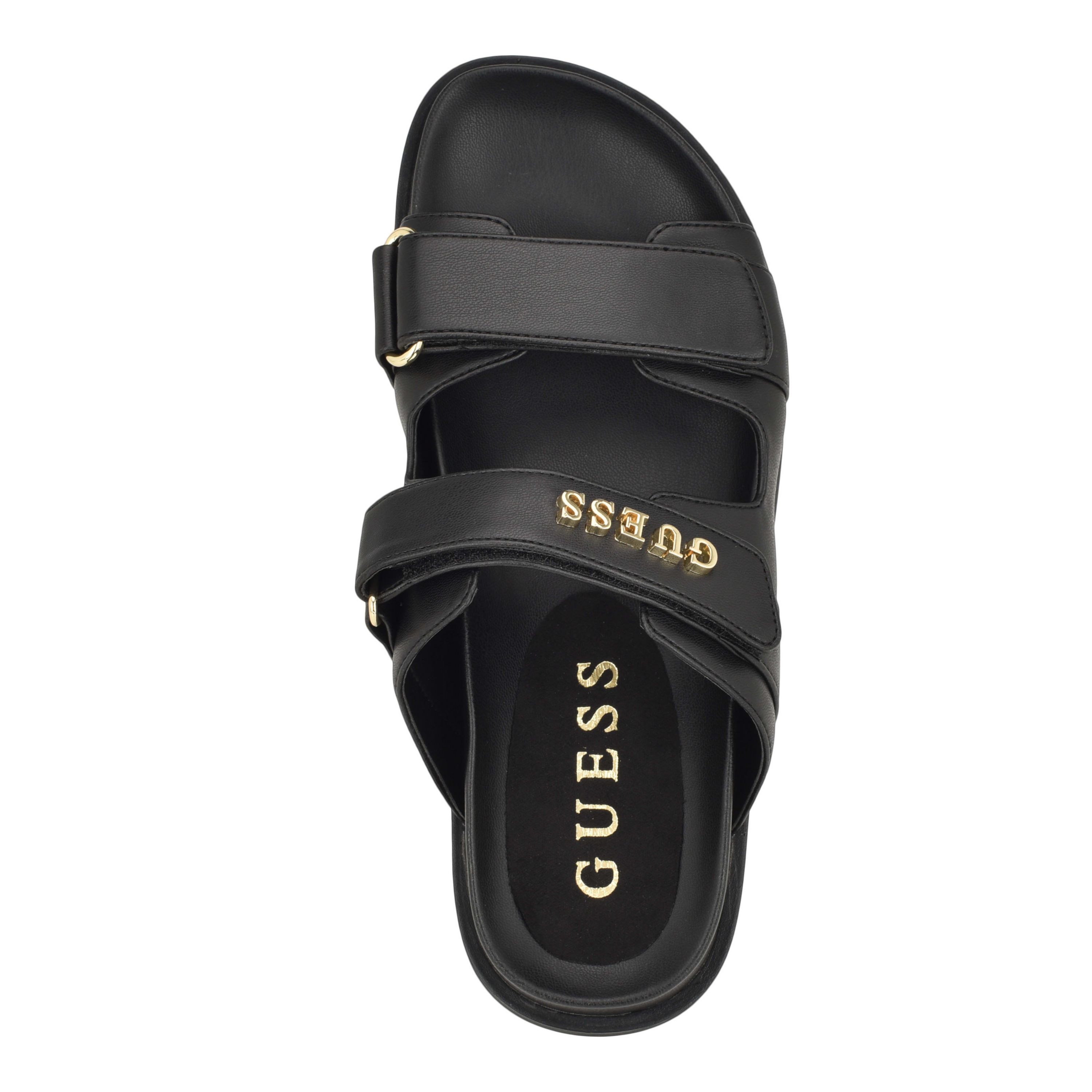 GUESS® Fabulon Two Strap Fabric Slide on Sandals | Belk