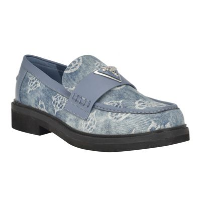 GUESS® Shatha Logo hardware Slip on Square Toe Loafers | belk