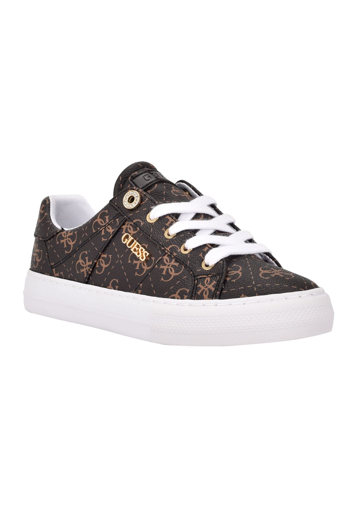 GUESS® Loven Casual Quilted Lace Up Sneakers | Belk