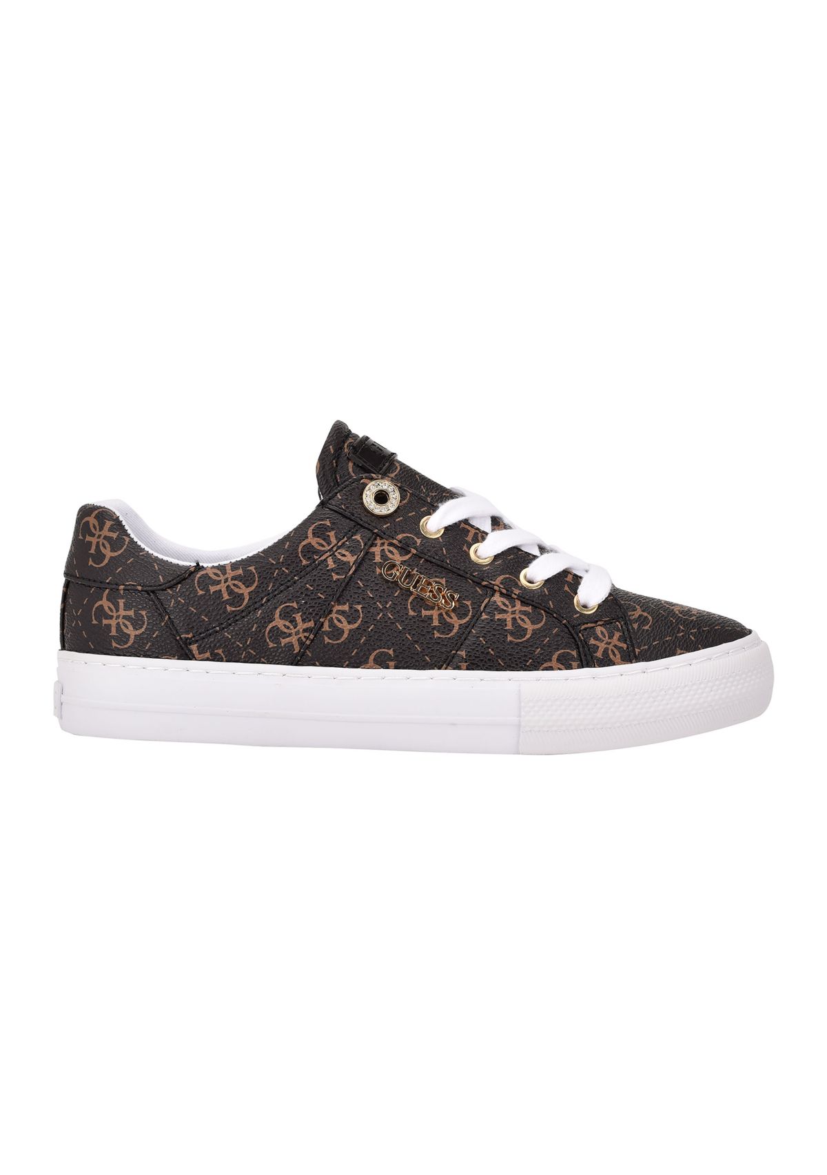 GUESS® Loven Casual Quilted Lace Up Sneakers | Belk