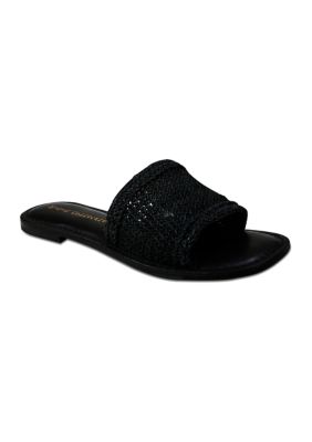 Band of Gypsies Concha Macrame Slide Sandals | belk