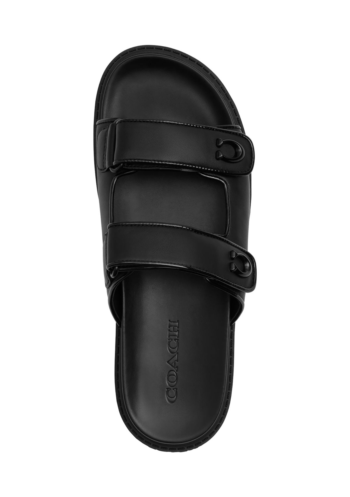 COACH Sculpted C Double Band Sandals | Belk