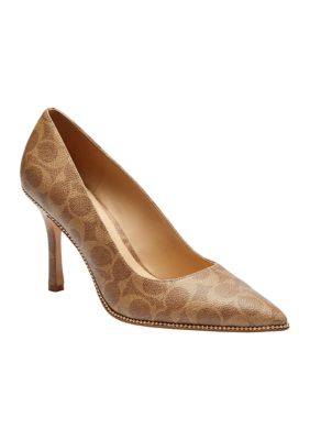 COACH Signature Canvas Samantha Pumps - Available in Medium & Wide ...
