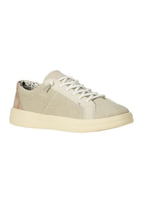HEY DUDE Karina Shimmer Platinum Sneakers | Belk