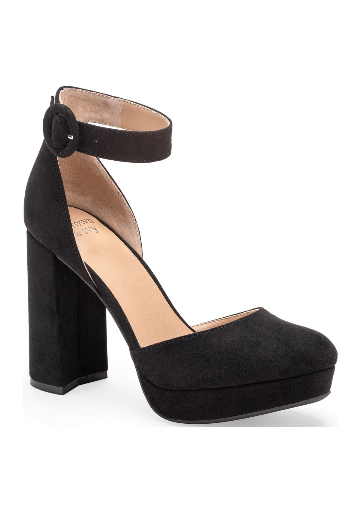 Crown & Ivy™ Riley Ankle Strap Heels | Belk