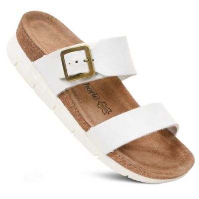 Aerothotic Aerothotic - Florence Genuine Leather Wedge Platform Slide ...