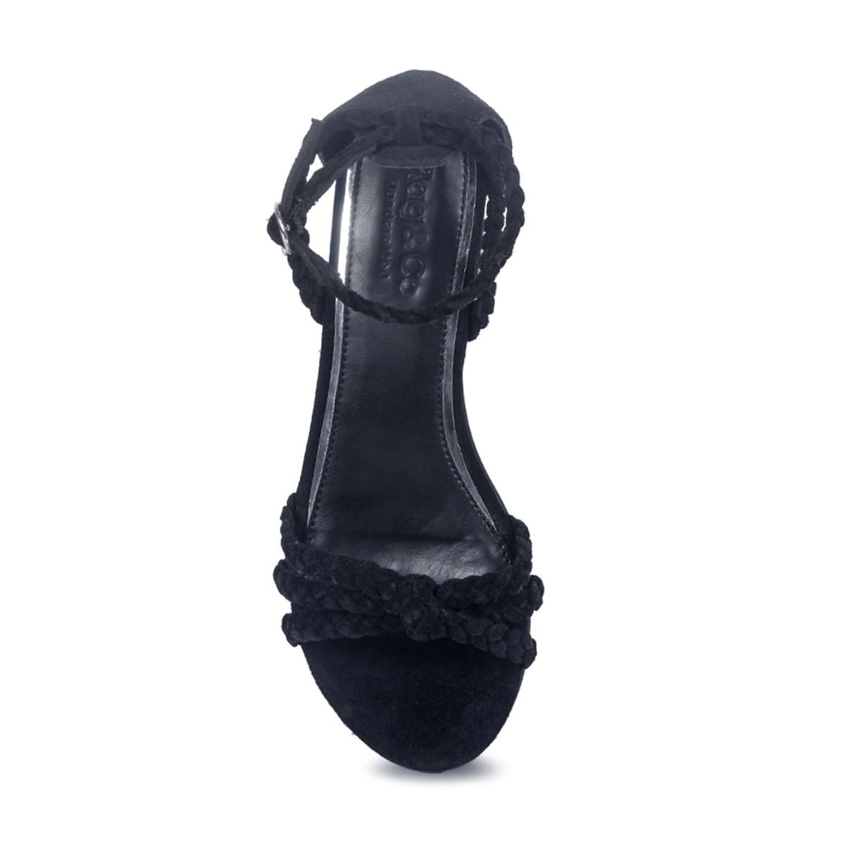Rag&Co Nicola Braided Leather Block Heel Sandal | Belk