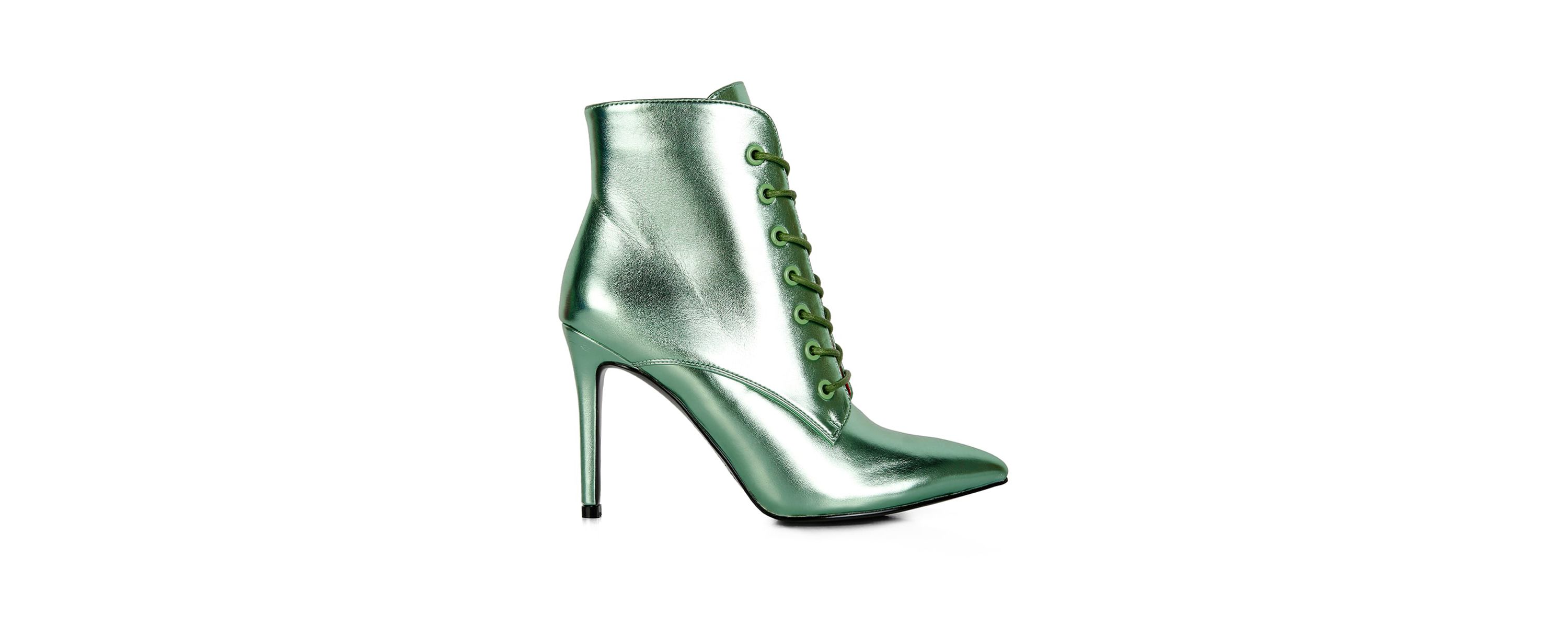 Rag&Co Piet Metallic Stiletto Ankle Boot | Belk