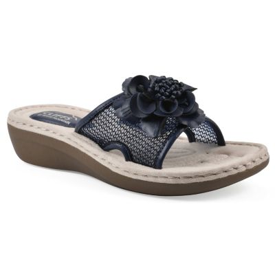 Cliffs by White Mountain Chill Wedge Slide Sandal - Wide Width | belk