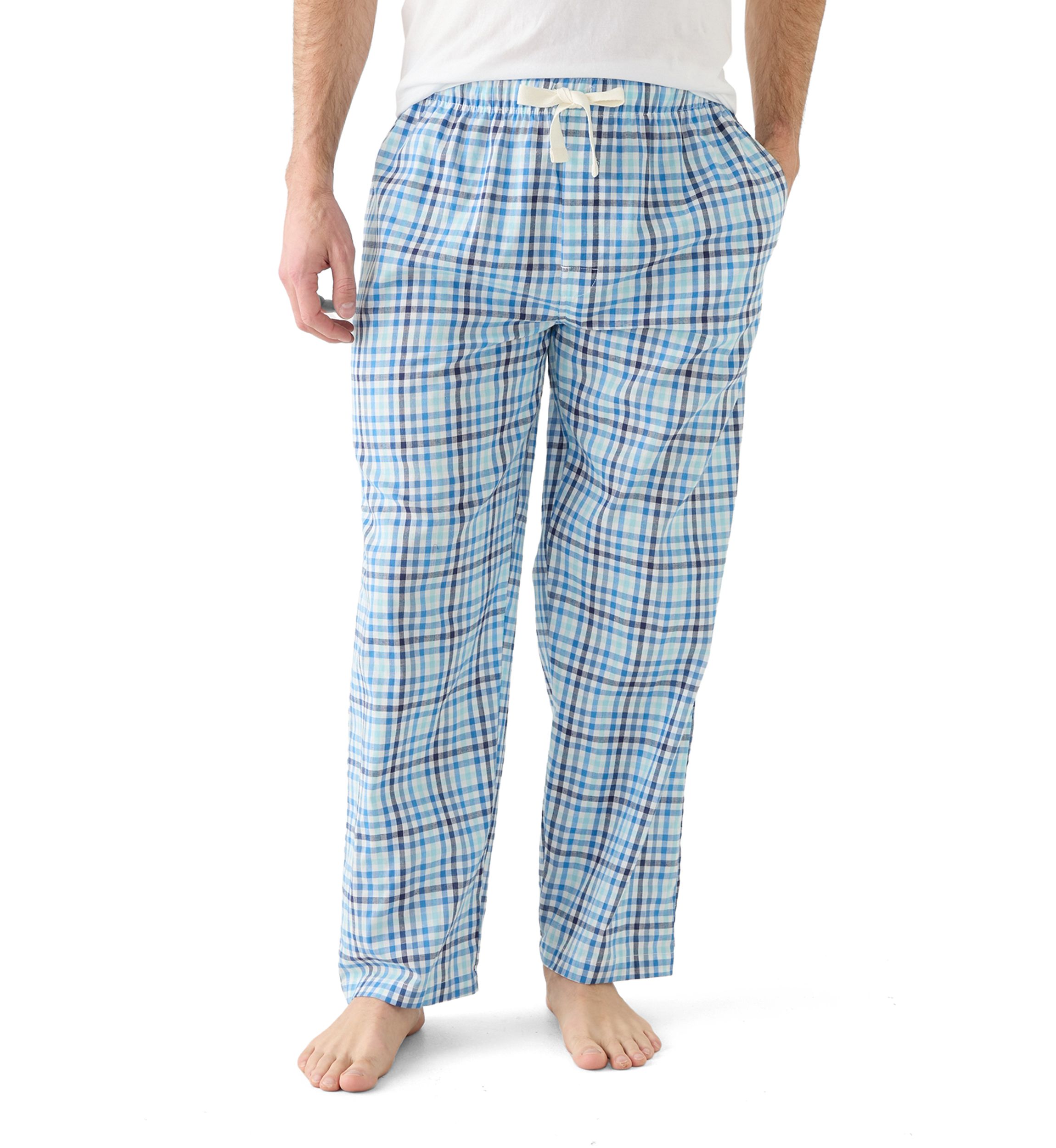 IZOD Yarn Dyed Woven Blue Check Pajama Pants | Belk