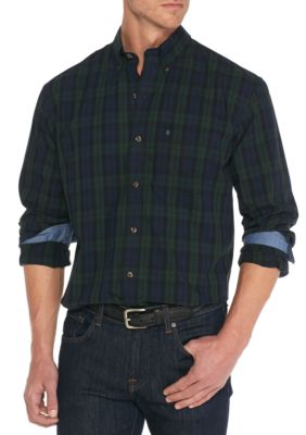 IZOD Big & Tall Watchman Plaid Shirt | belk