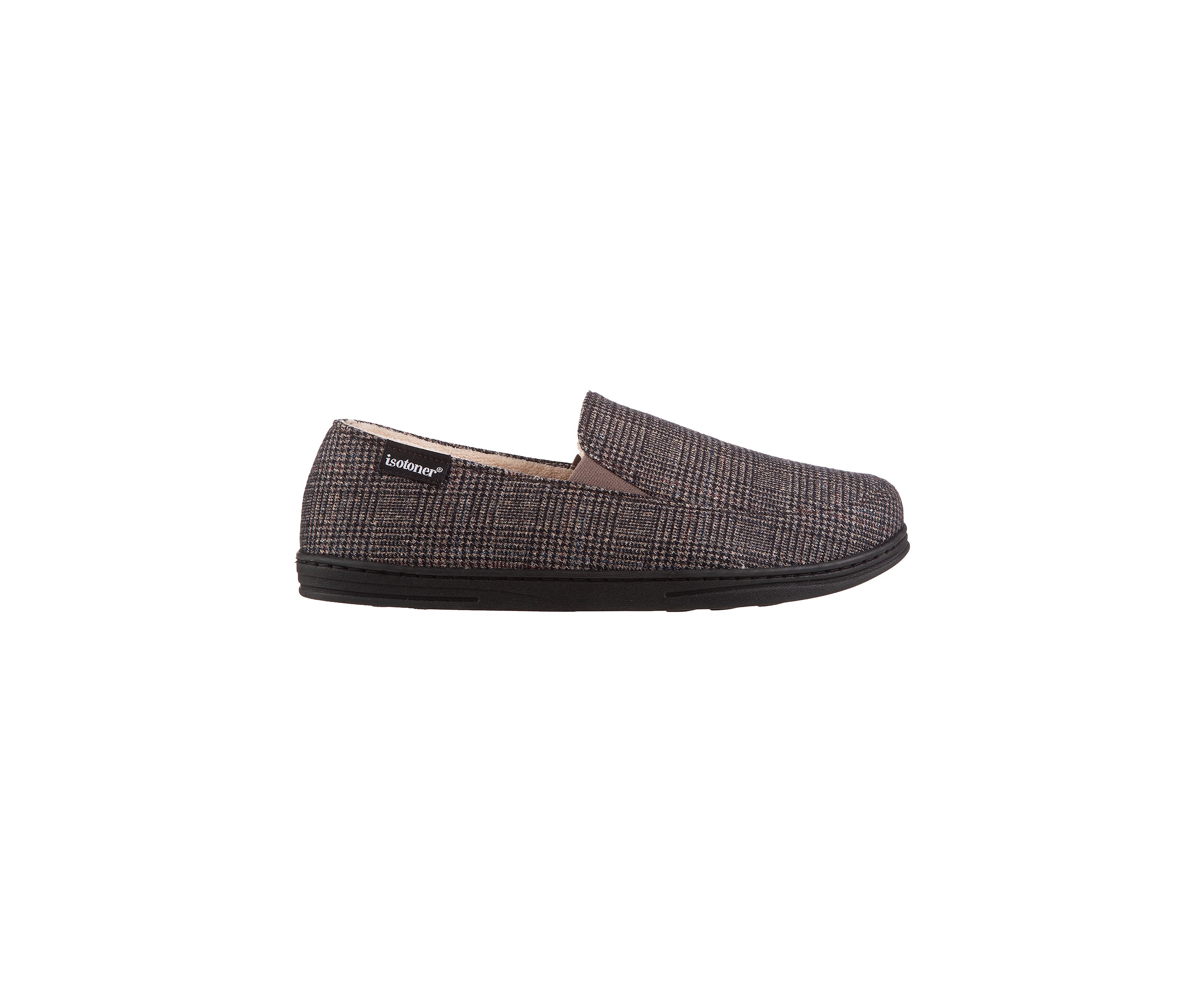 Isotoner Glen Plaid Tanner Closed Back Slippers | Belk