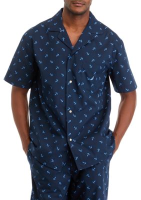 Nautica Sustainably Crafted Printed Camp Sleep Shirt | belk
