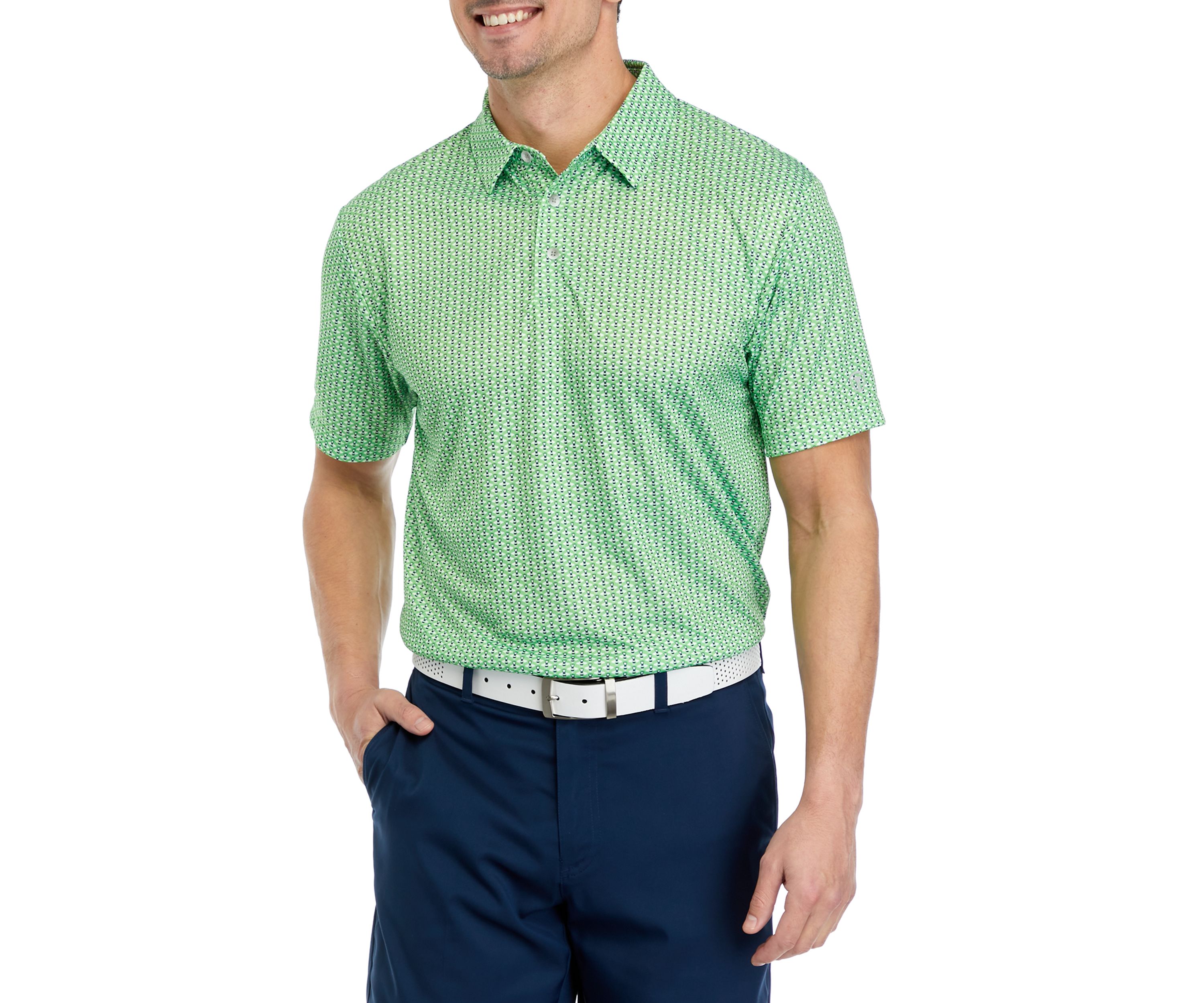 Pro Tour® Bee Print Golf Polo Shirt | Belk