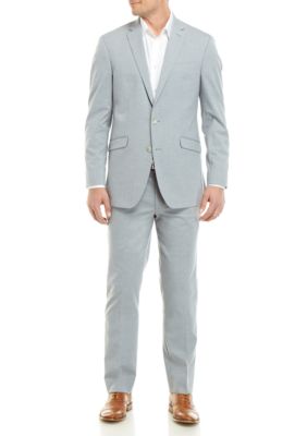 Kenneth Cole Reaction Light Blue Sharkskin Performance Suit | belk