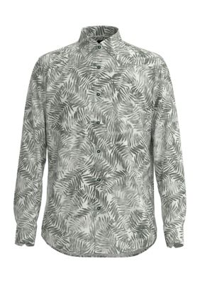 HUGO BOSS Men's Long Sleeve Tropical Print Dress Shirt | Belk
