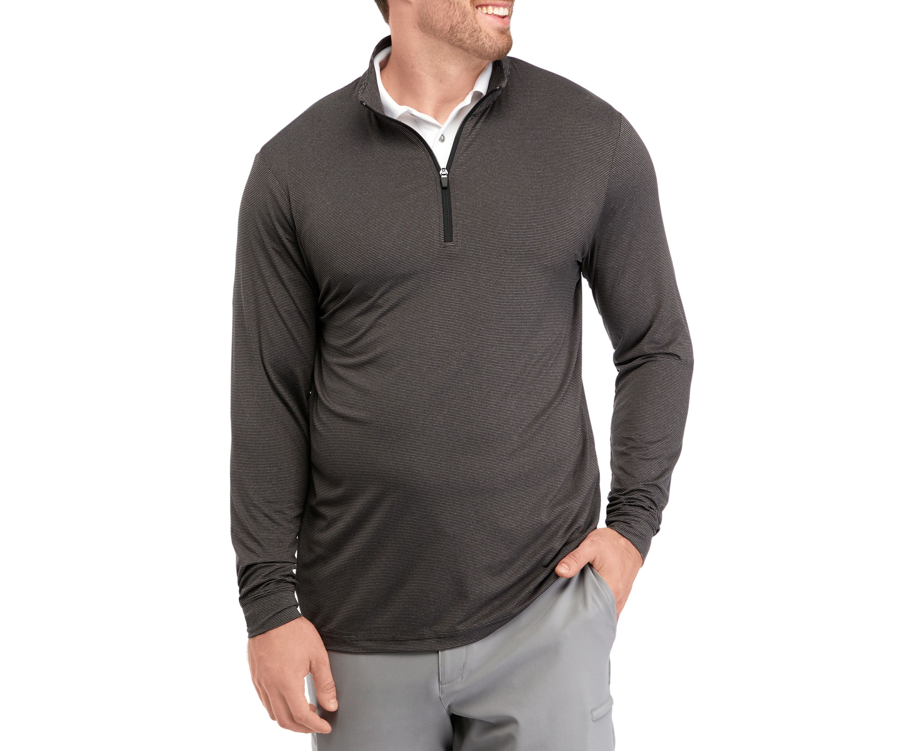 PGA TOUR Big & Tall Long Sleeve Sunshade 1/4 Zip Shirt | Belk