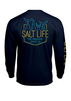 Salt Life Long Sleeve Neon Tails Graphic T-Shirt | belk