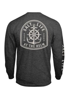 Salt Life At the Helm Long Sleeve Graphic T-Shirt | belk