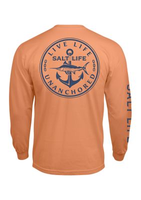 Salt Life Long Sleeve Live Life Unanchored Graphic T-Shirt | belk