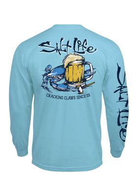 Salt Life Long Sleeve Bushel and Beer Graphic T-Shirt | belk