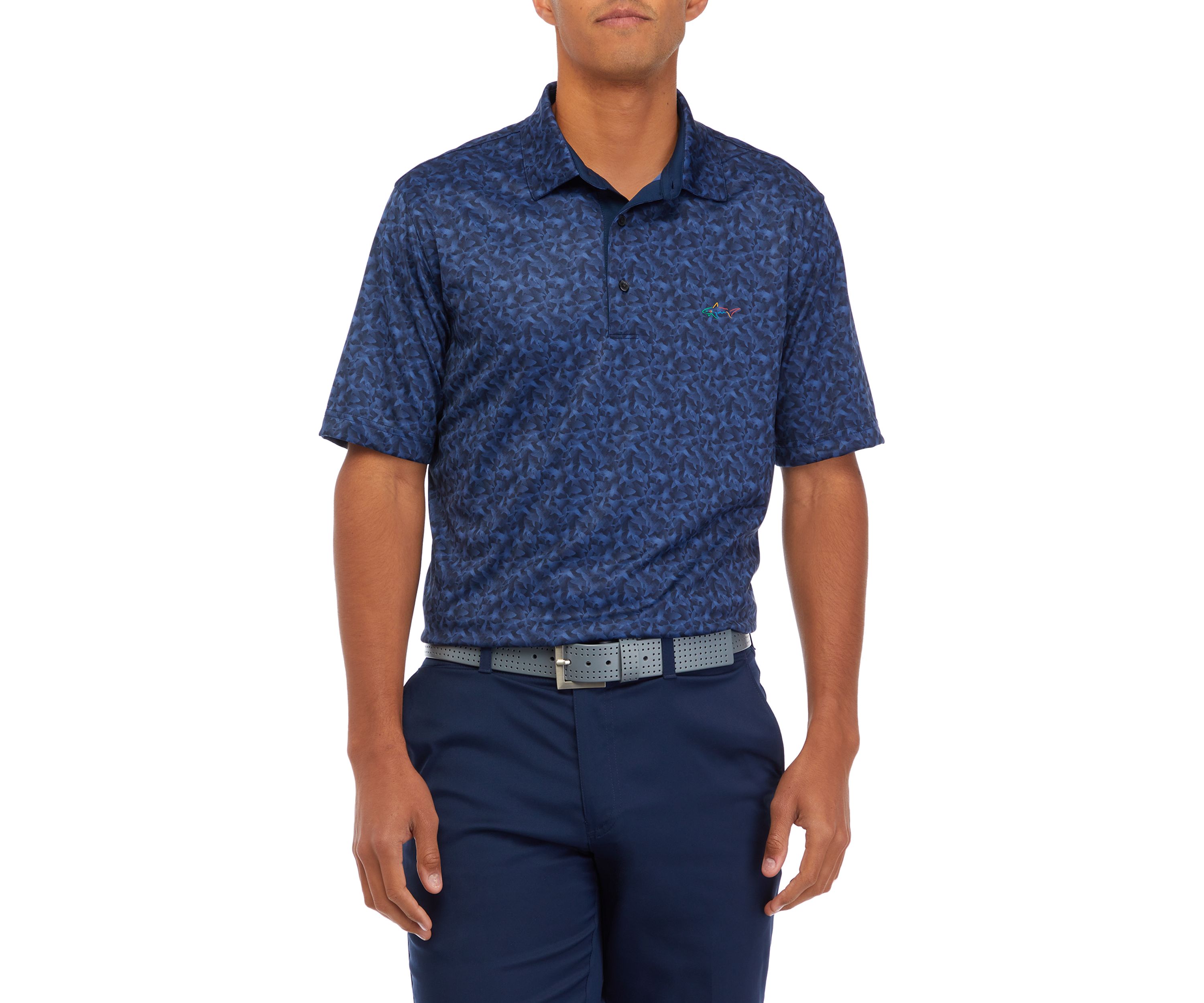 Greg Norman® Collection Shark Print Polo Shirt | Belk