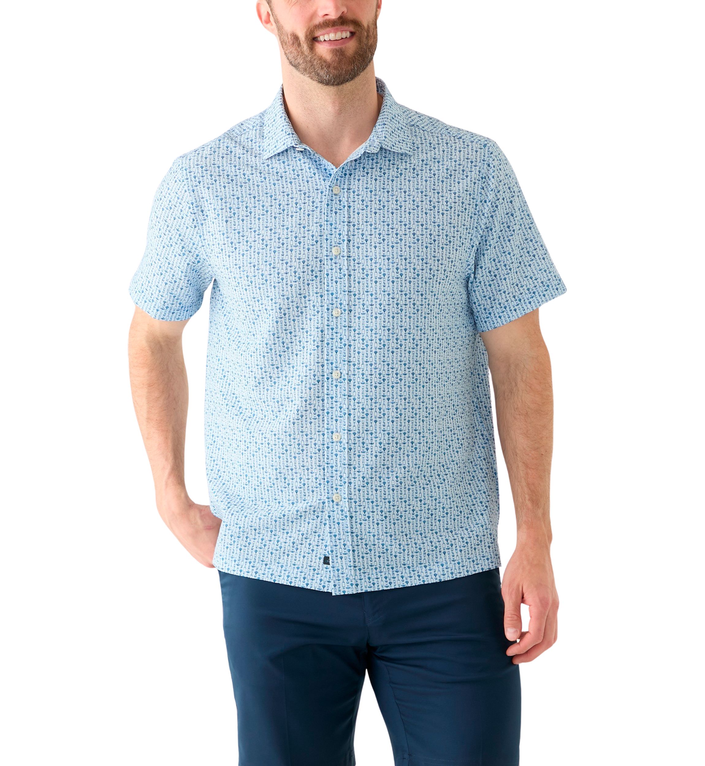 Greg Norman® Collection Men's Cocktail Print Button Down Shirt | Belk