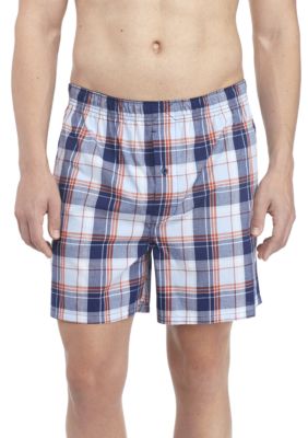 Saddlebred® Plaid Boxers | belk