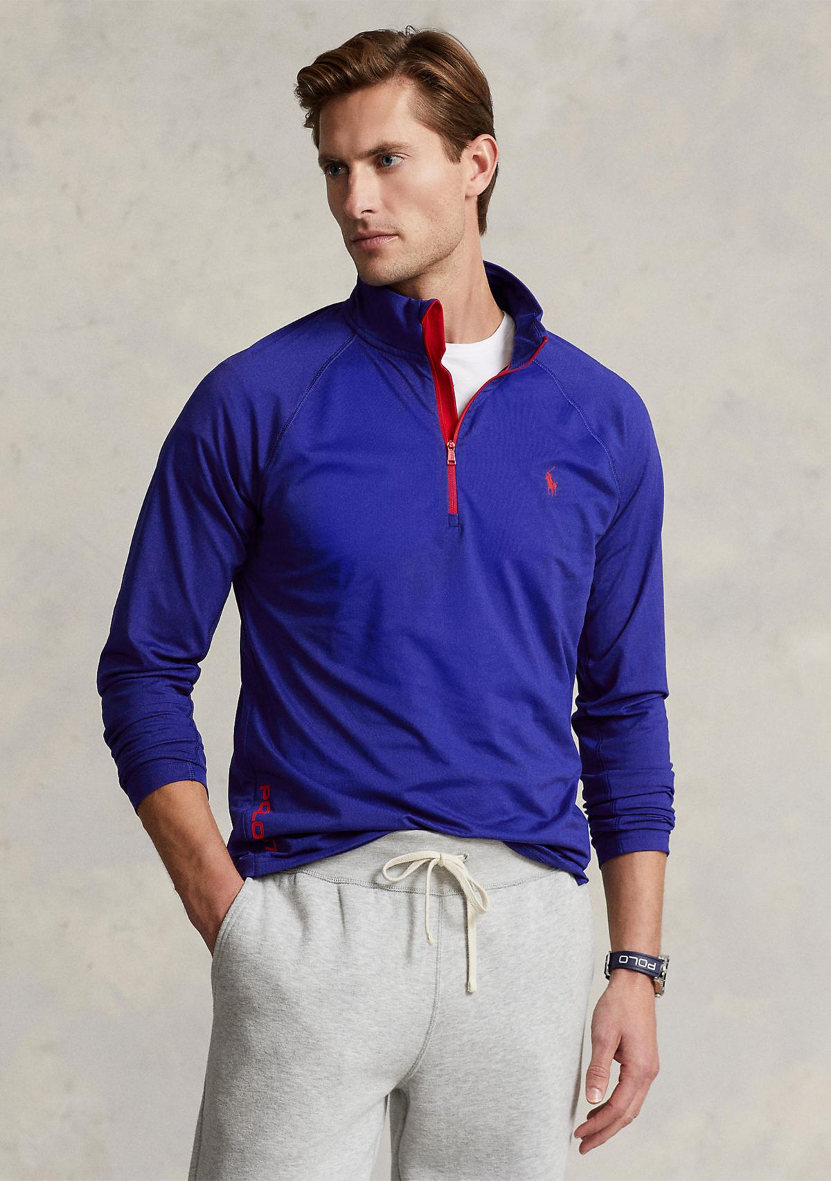 Polo Ralph Lauren Performance Jersey Quarter-Zip Pullover | Belk