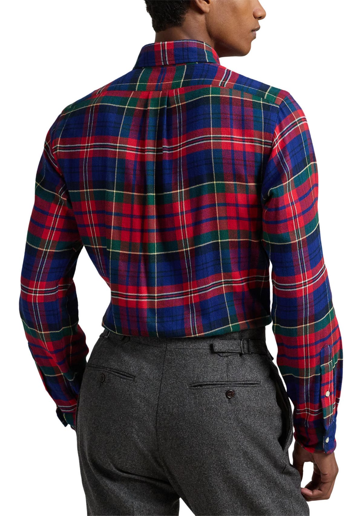 Polo Ralph Lauren Classic Fit Plaid Brushed Flannel Shirt | Belk