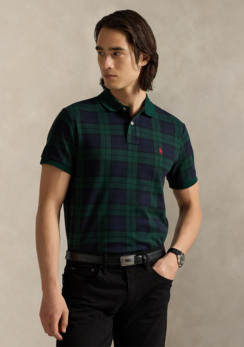 Polo Ralph Lauren Custom Slim Plaid Jacquard Polo Shirt | Belk