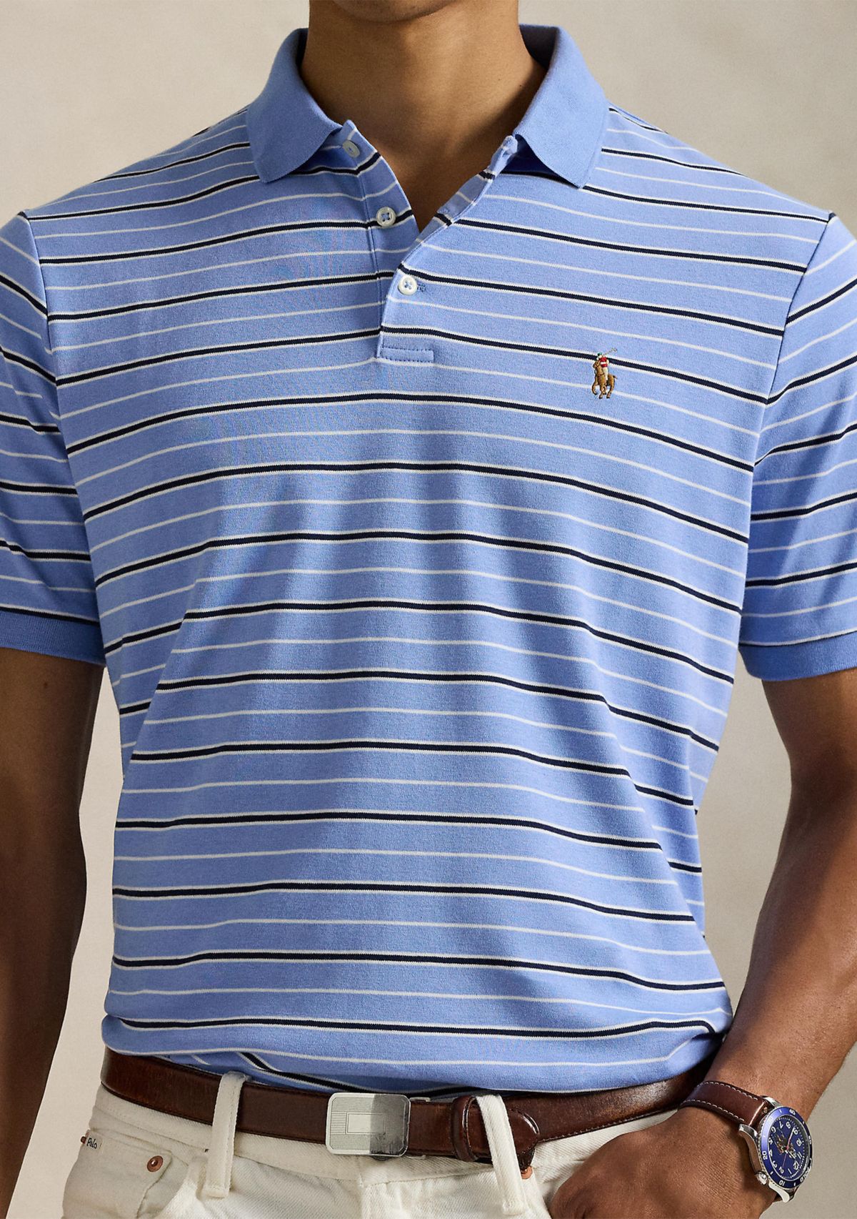 Polo Ralph Lauren Classic Fit Striped Soft Cotton Polo | Belk