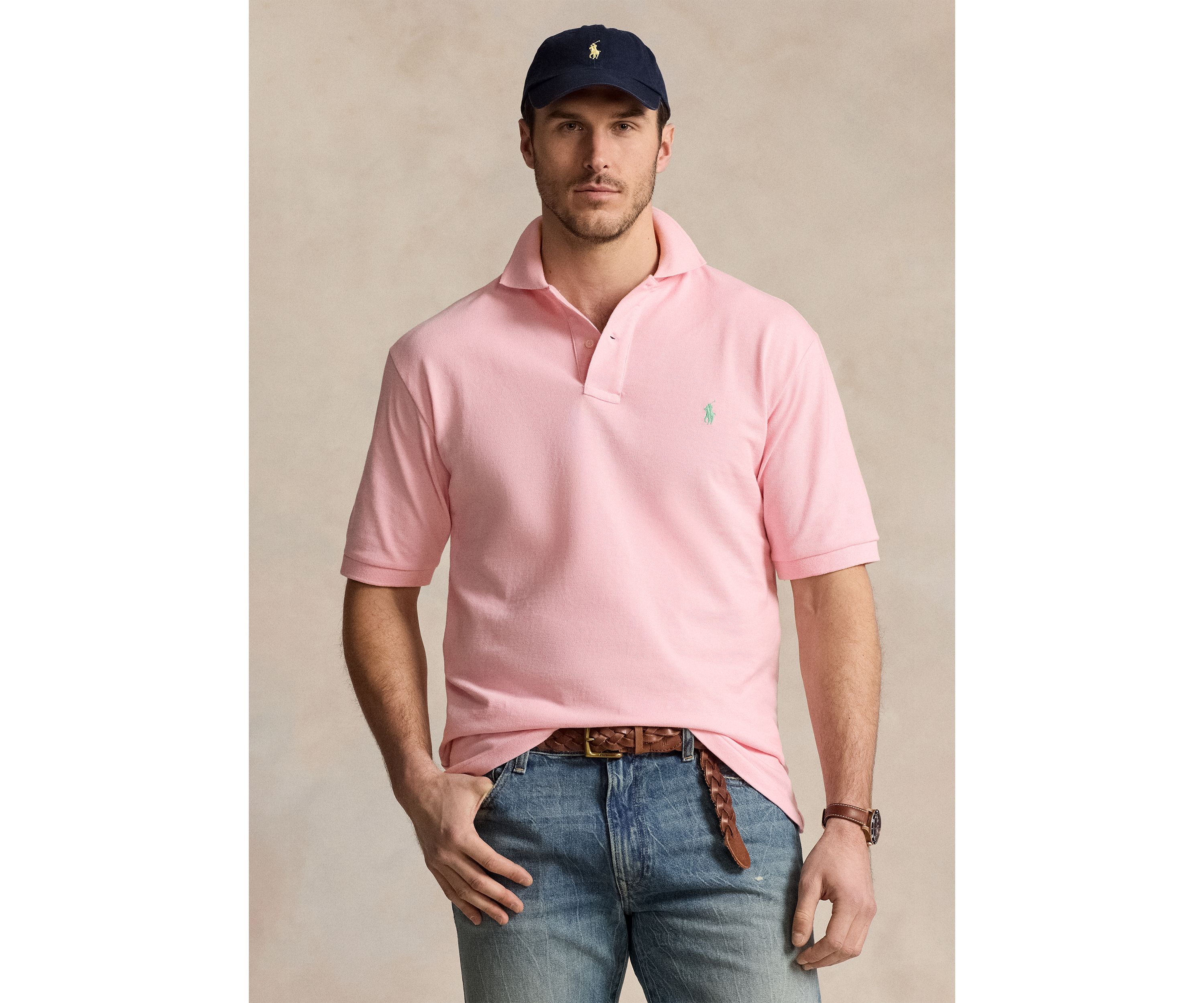 Polo Ralph Lauren Big & Tall The Iconic Mesh Polo Shirt | Belk